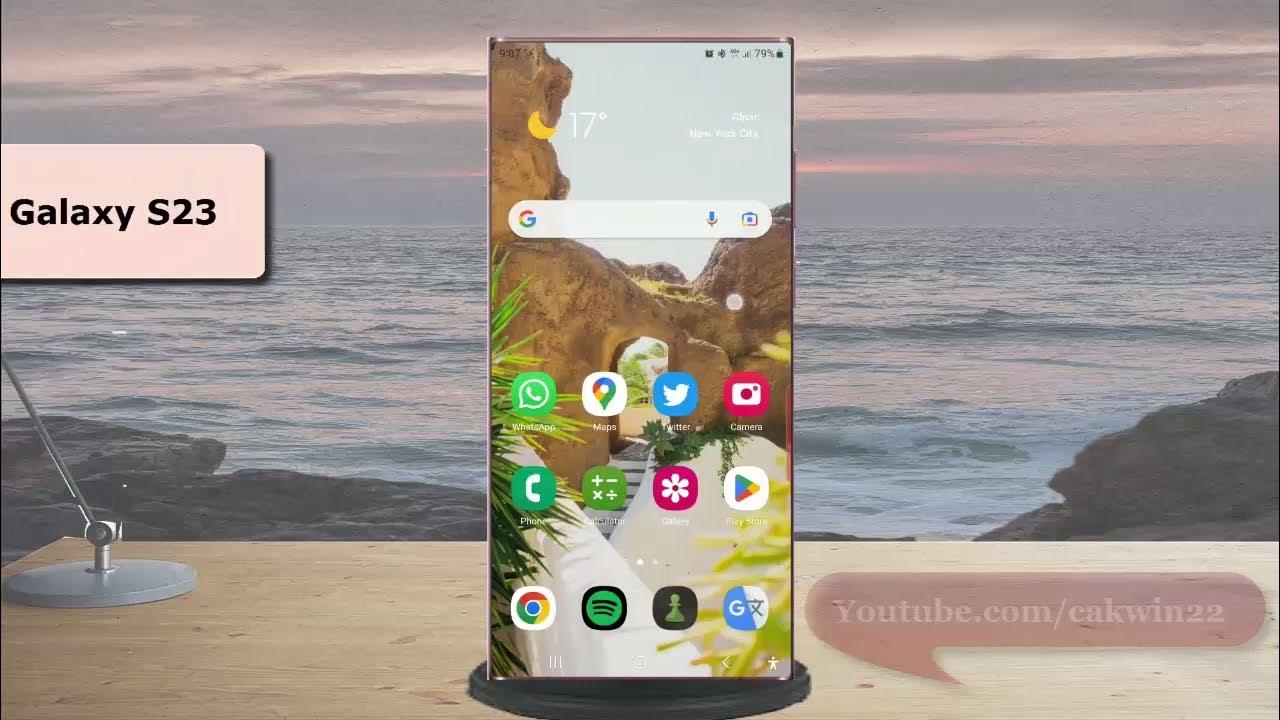 Samsung Galaxy S23 Ultra : How to set your phone to read the keyboard key you touch aloud - YouTube