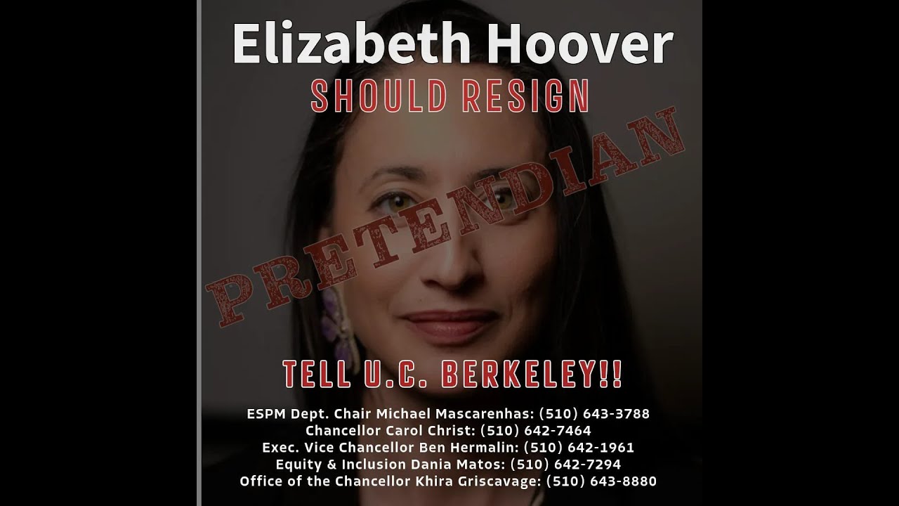 #PretendIndianAlert UC Berkeley Elizabeth Hoover admitted in May that ...