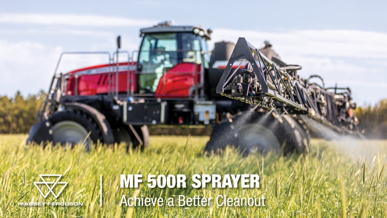 Massey Ferguson Sprayers | Achieve a Better Cleanout - YouTube