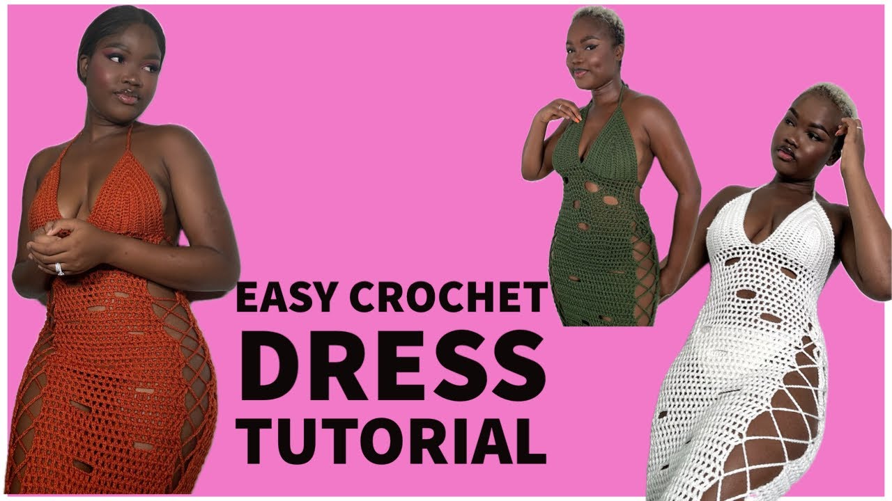 Easy crochet dress TUTORIAL… - YouTube