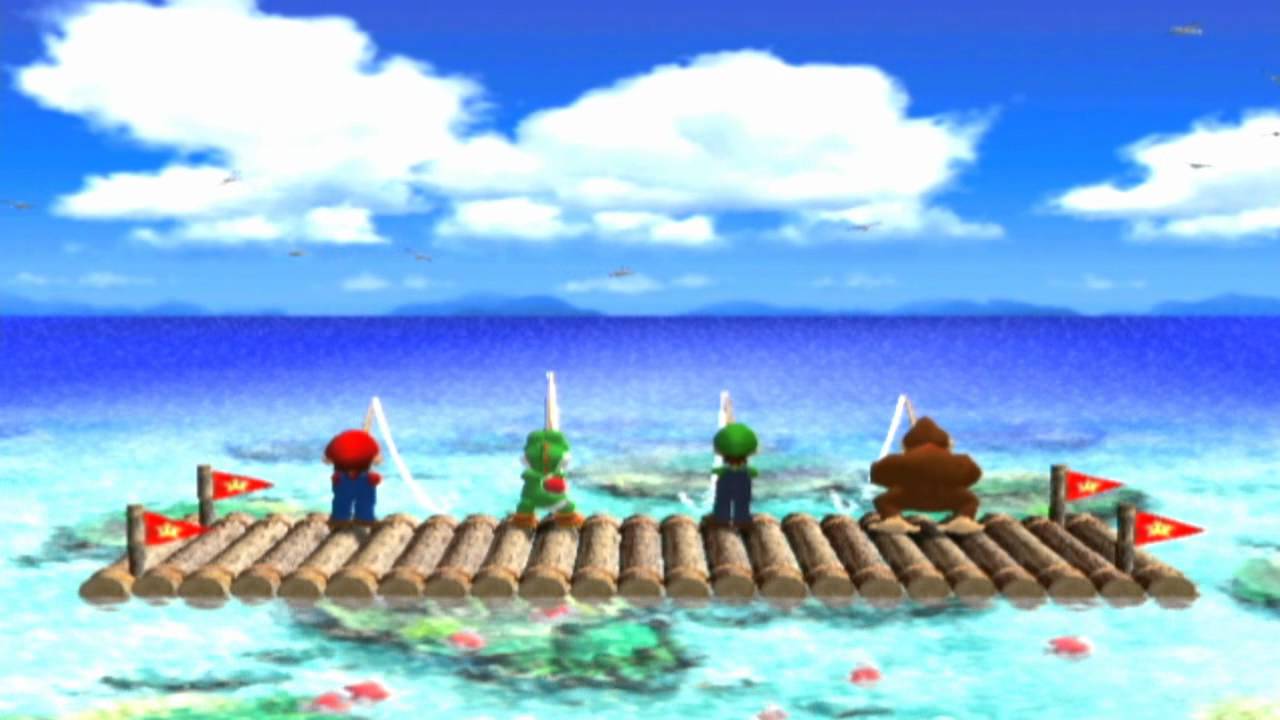 Mario Party 4 Mini Games - Rumble Fishing - YouTube