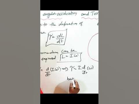 Relation between angular acceleration and Torque# ...