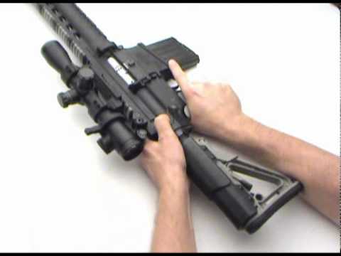 Operation of LaRue RISR w/ stock in fully-closed position - YouTube