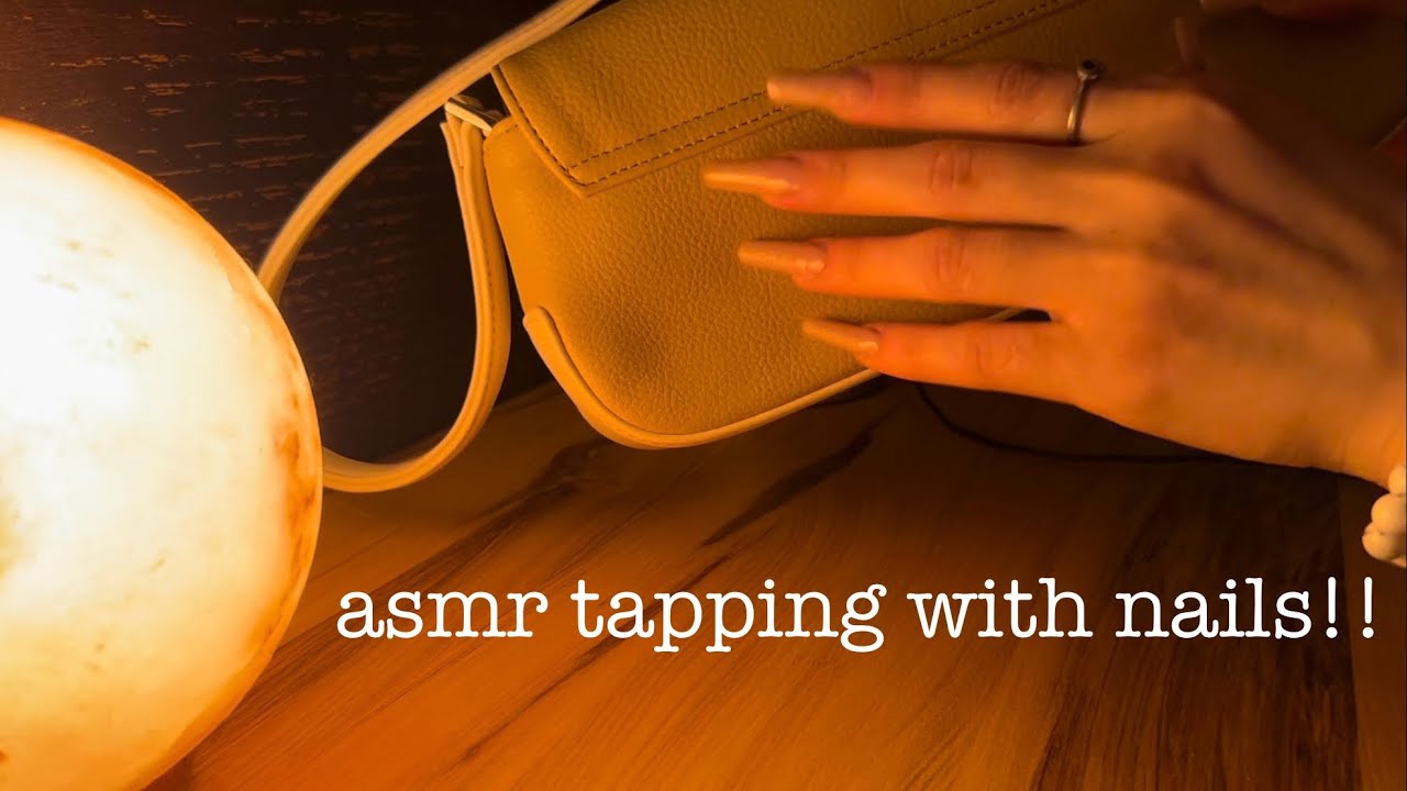 random tapping with nails asmr!! - YouTube