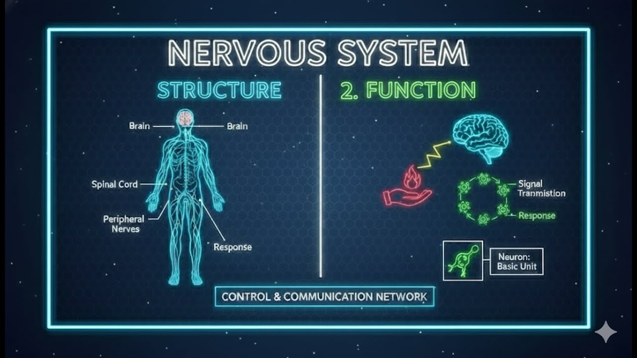 🎯 Human Nervous System Explained | How Your Brain and Nerves Control ...