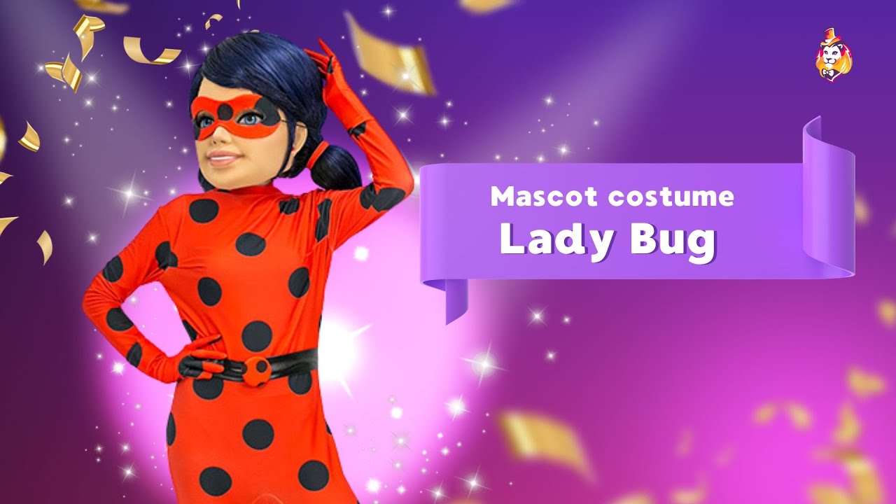 Lady Bug Mascot Costume - YouTube