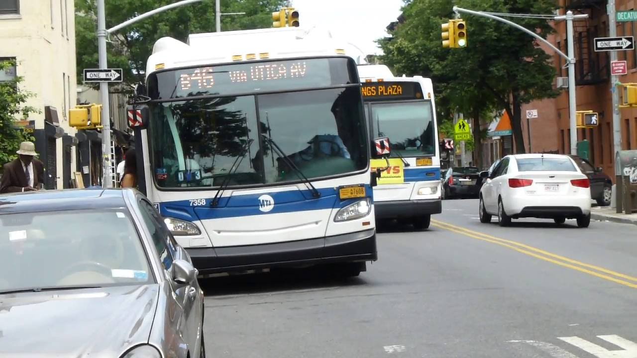 MTA NYCT Bus: New Flyer XD40 #7358 #7342 & Orion VII NG #4622 B46LcL ...