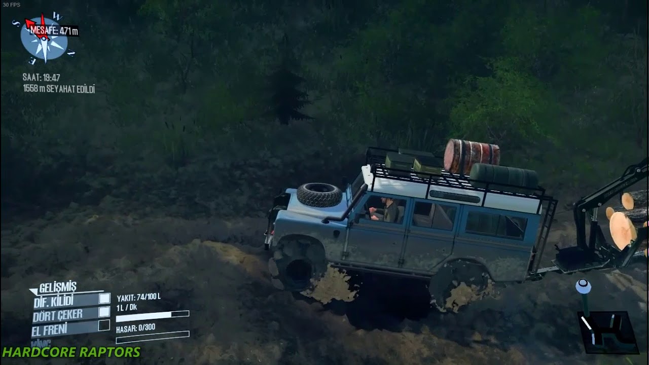 MudRunner land rover offroad 2 bölüm - YouTube