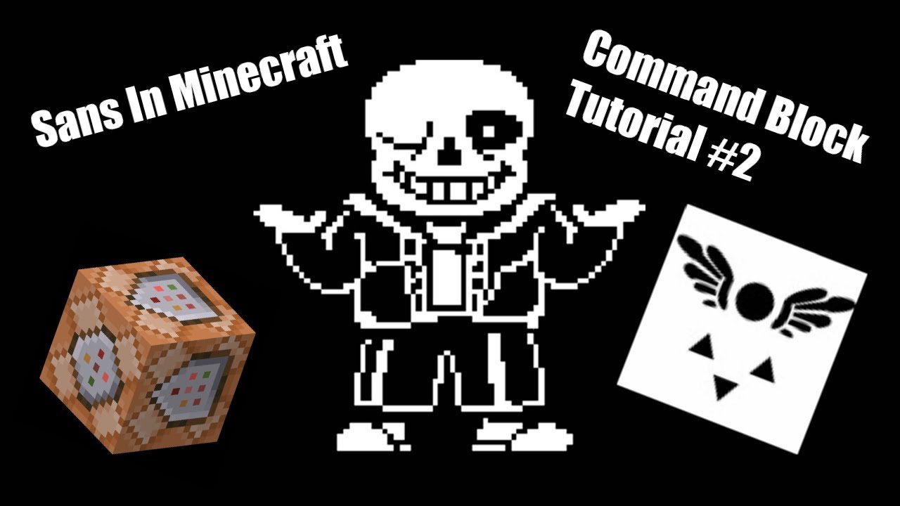 How to become sans using command blocks in Minecraft bedrock - YouTube