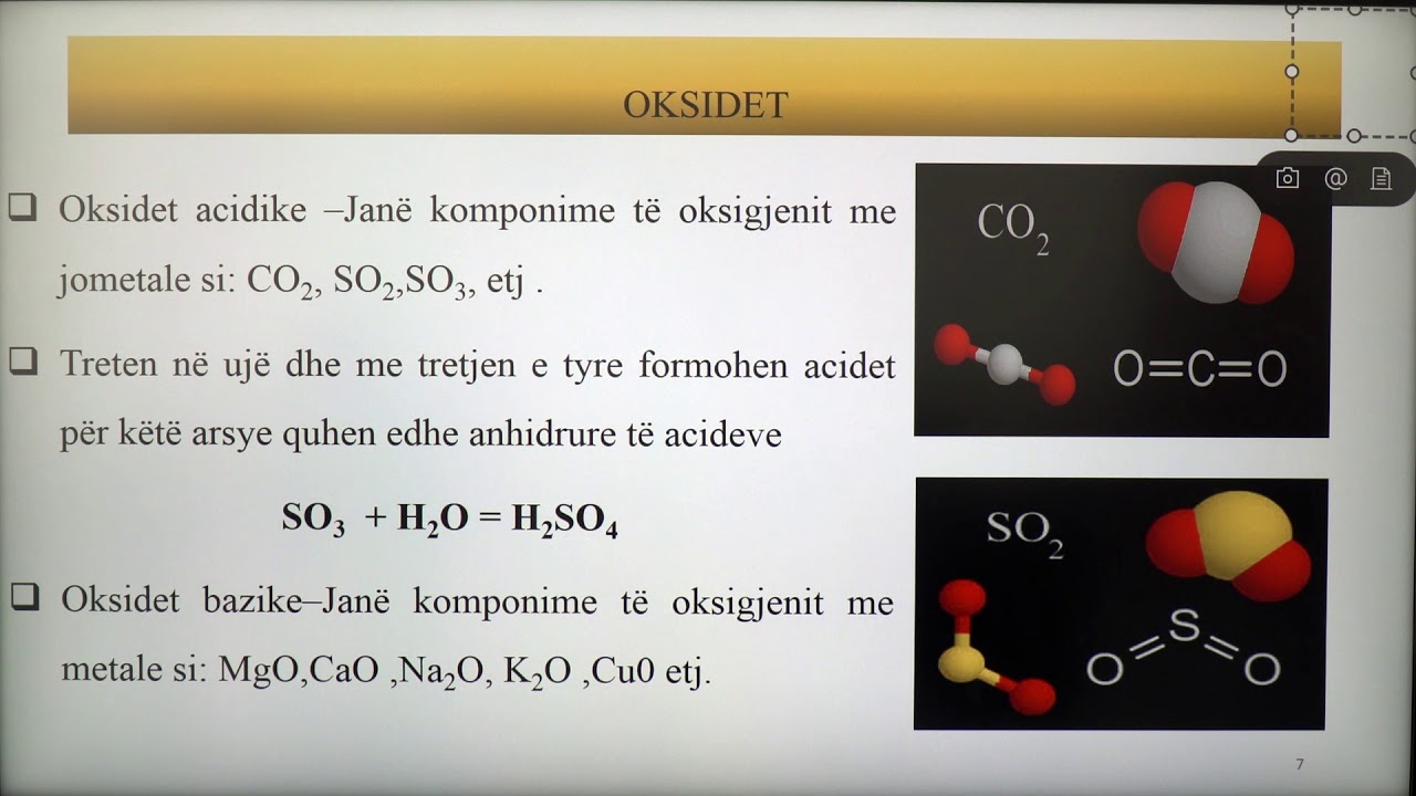 8 07 001 - Java e parë - Kimi - Klasifikimi i komponimeve inorganike ...