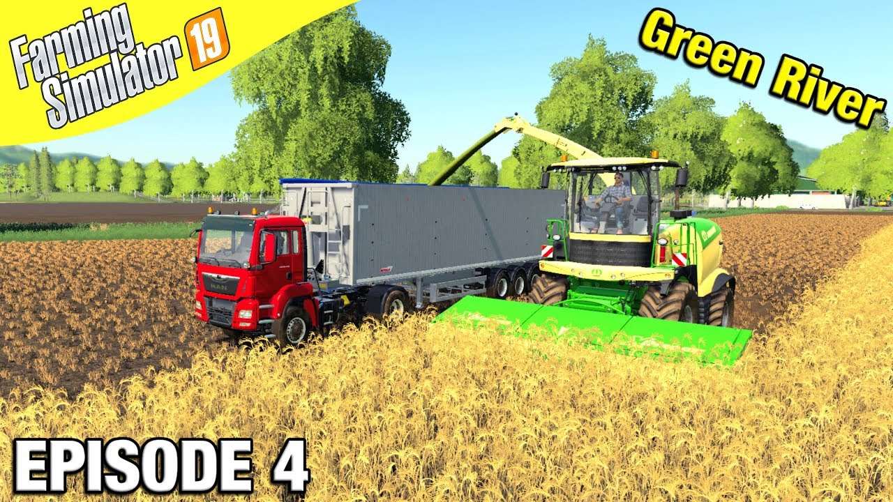 WHOLE CROP SILAGE Farming Simulator 19 - Green River with Daggerwin Ep ...