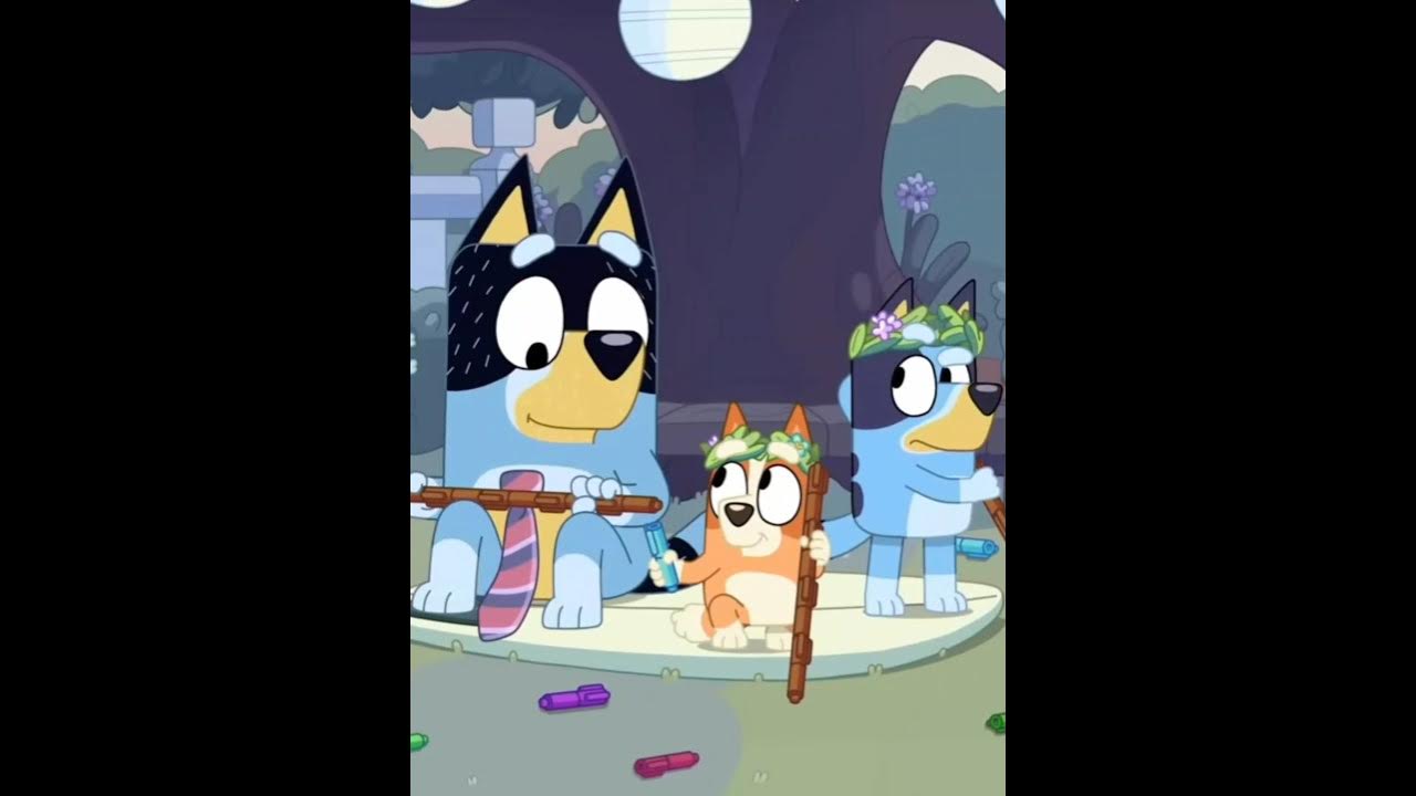 Bluey: Bandit uses spear - YouTube