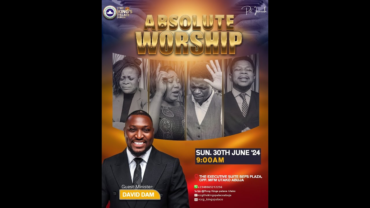 RCCG, THE KING'S PALACE || ABSOUTE WORSHIP || 30TH JUNE, 2024 || OUR ...