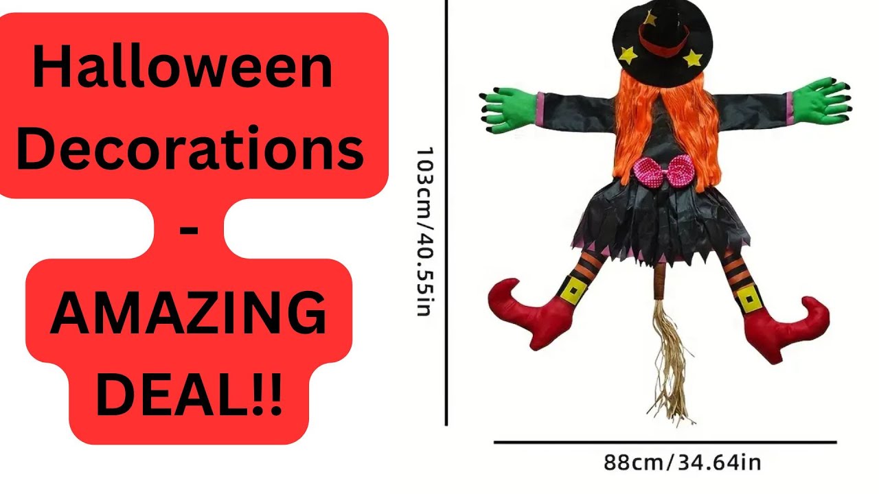 Spooktacular Temu Halloween Decorations Haul: Festive Witch & More! 🎃🕷️ ...