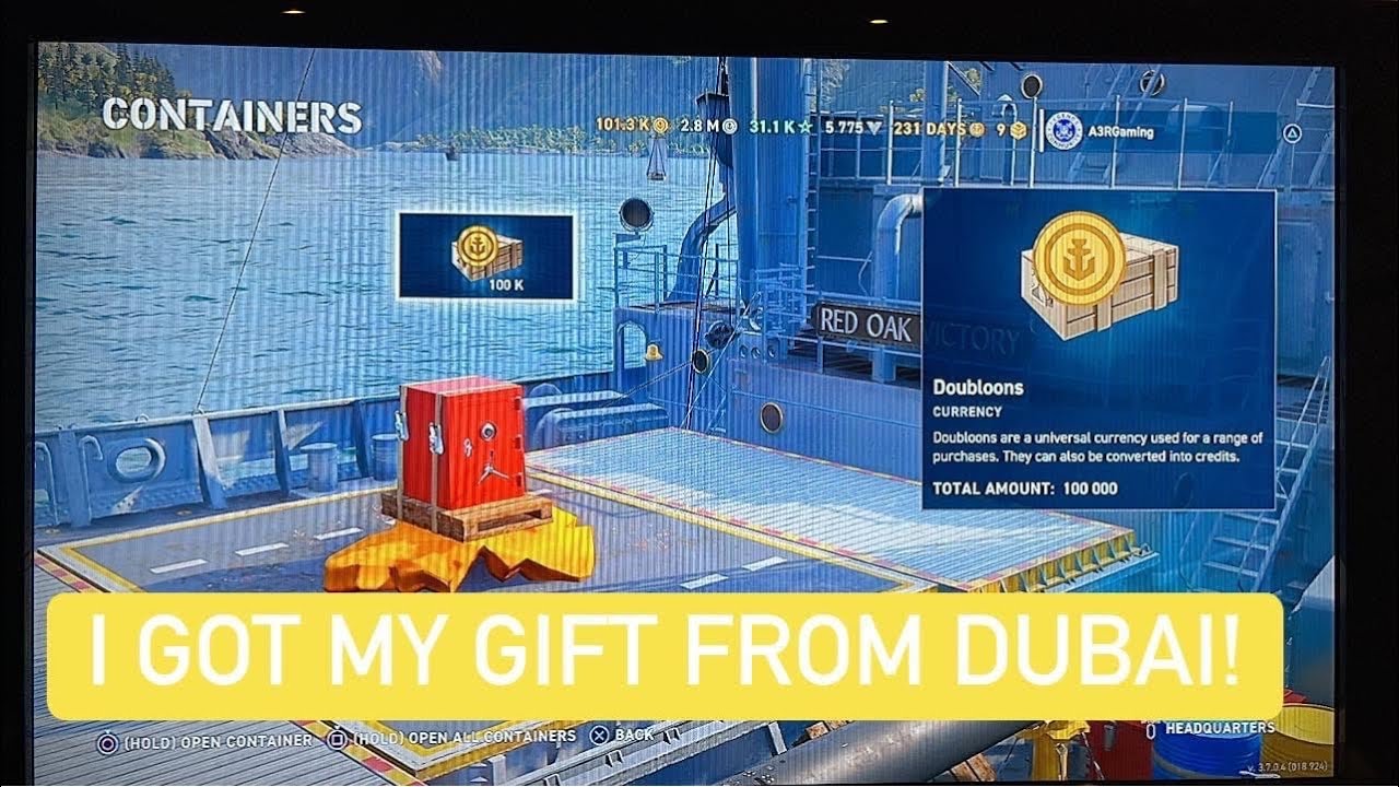 100,000 Doubloons -Open 11 Containers - YouTube