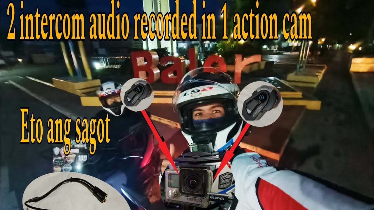 How to record 2 Intercom audio in 1 action camera | #freedconn - YouTube