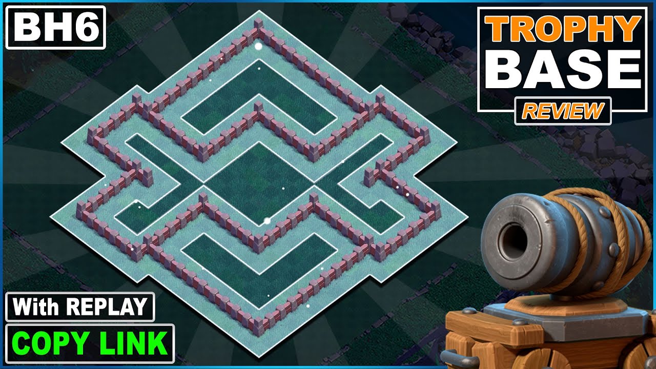 NEW BEST! Builder Hall 6 (BH6) Trophy Base 2023 with COPY Link | COC ...
