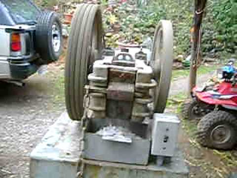 Vintage Mining Assayer's Ore Jaw Rock Crusher Gold Mining Hit and Miss Engine Fairbanks Morse
