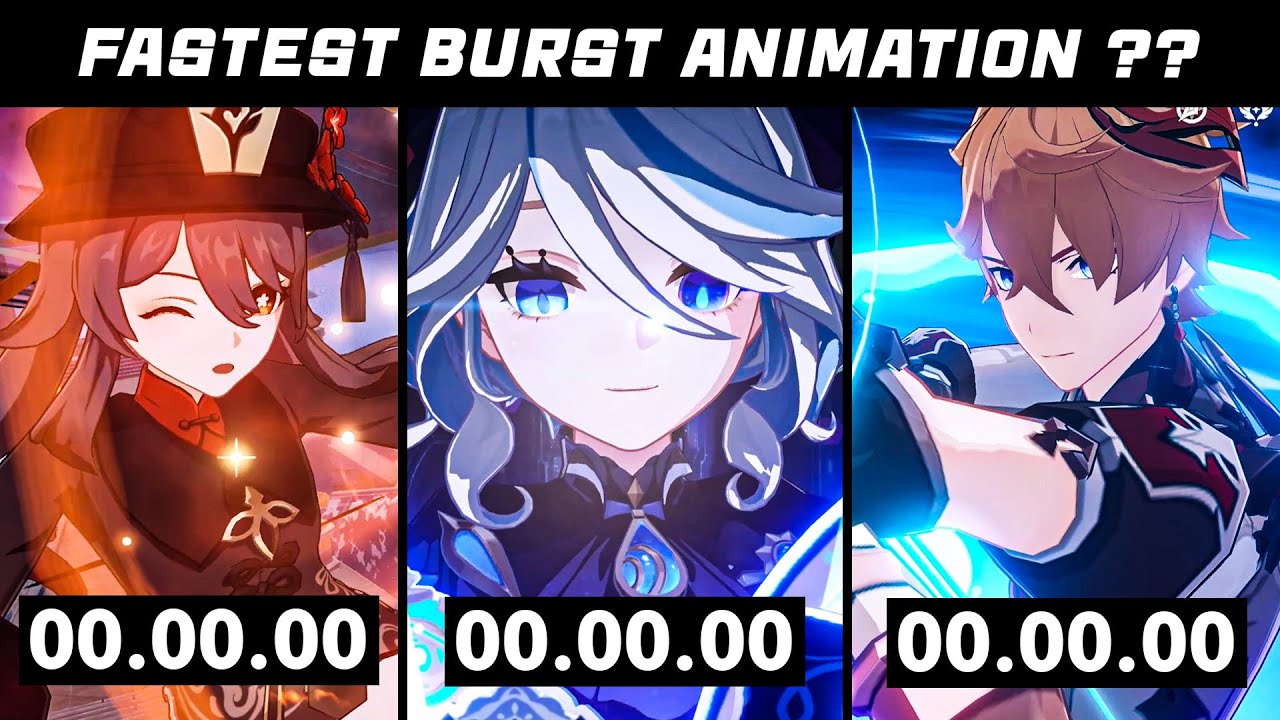 Who Has the Fastest Elemental Burst Animation? - YouTube