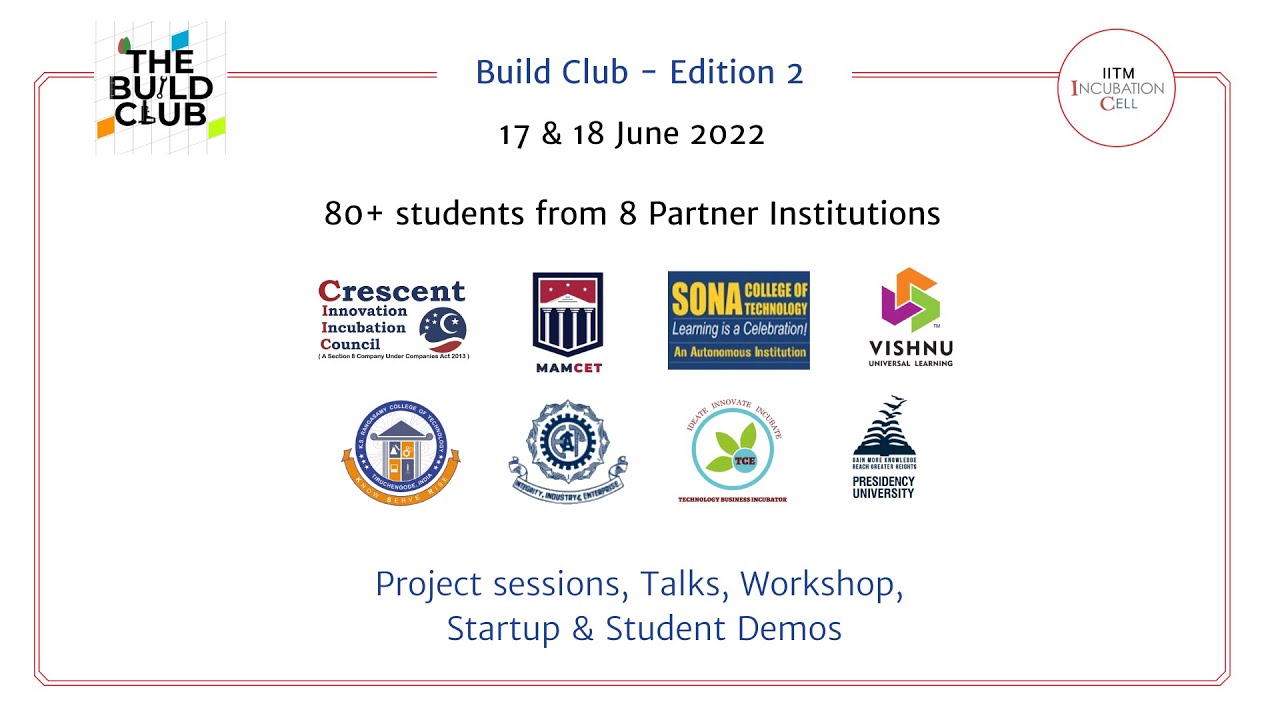 IITMIC Build Club June 2022 - YouTube