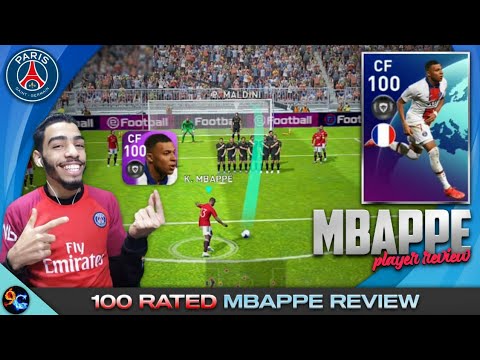 MBAPPE 100 Rated Review 🔥 this card is insanely Good 😱 Pes 2021 Mobile ...