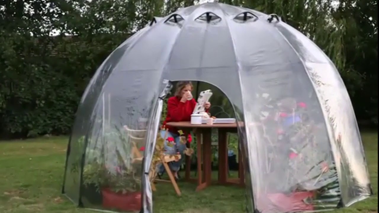 Tierra Garden 50-2510 Haxnicks Garden Sunbubble Greenhouse, Large - YouTube