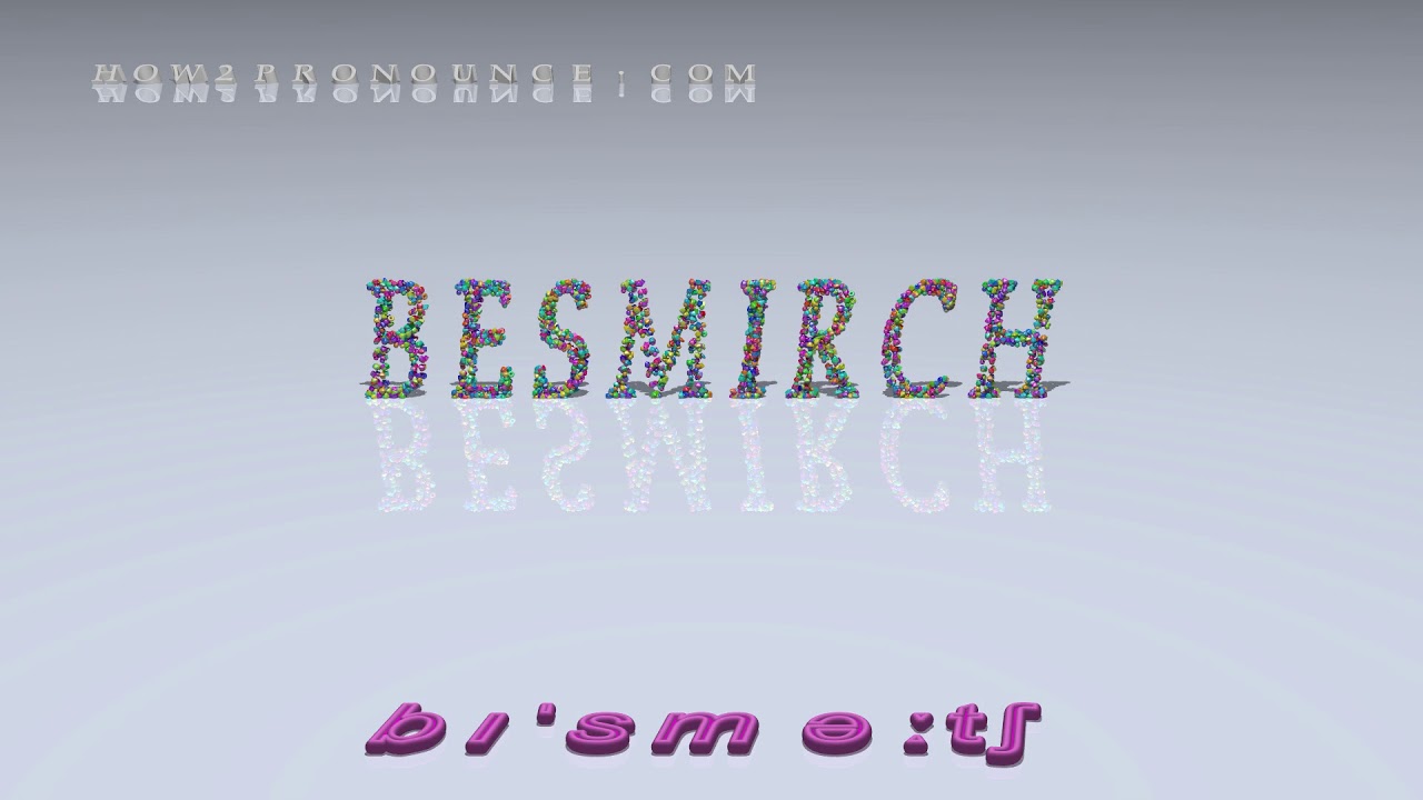 besmirch - pronunciation + Examples in sentences and phrases - YouTube