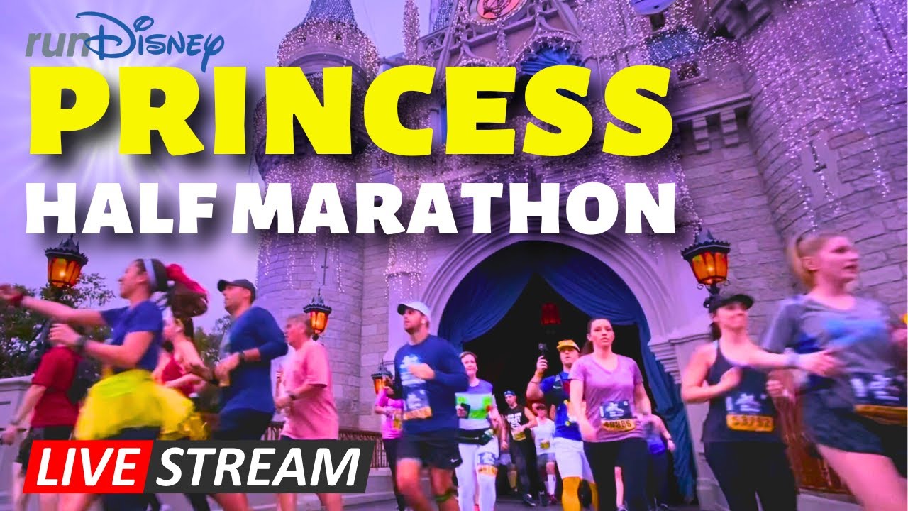 🔴LIVE🔴2025 Princess Half Marathon Run | runDisney Walt Disney World ...