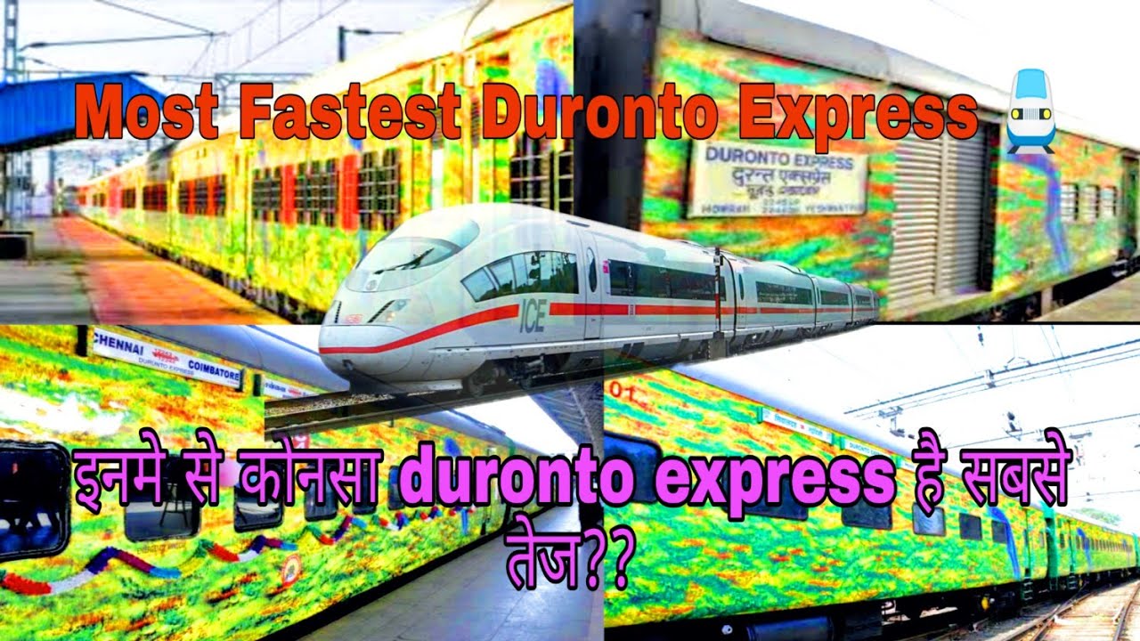 Top 5 Fastest Duronto Express 🚆 in India|| भारत में चलने वाली 5 सबसे ...