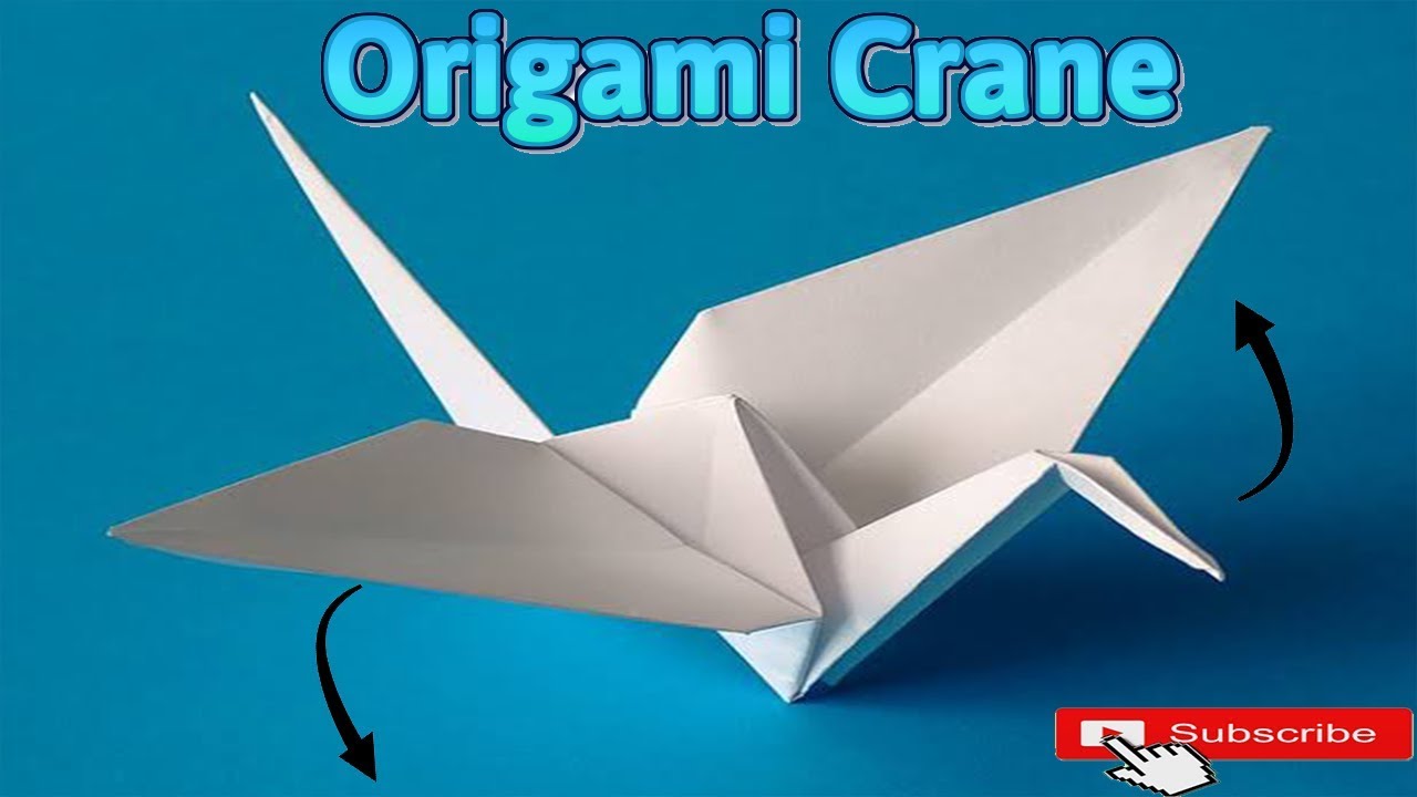 How To Make Origami Wing Flapping Bird (Origami Crane) - YouTube