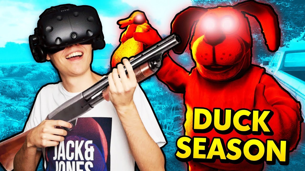 CREEPY DUCK HUNTER IN VIRTUAL REALITY (Duck Season HTC Vive Funny ...