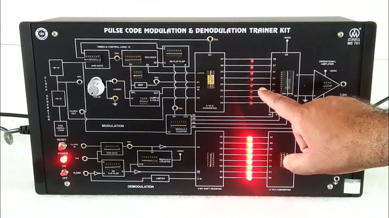Pulse Code Modulation and Demodulation trainer kit demo video by mars edpal ME 751 - YouTube