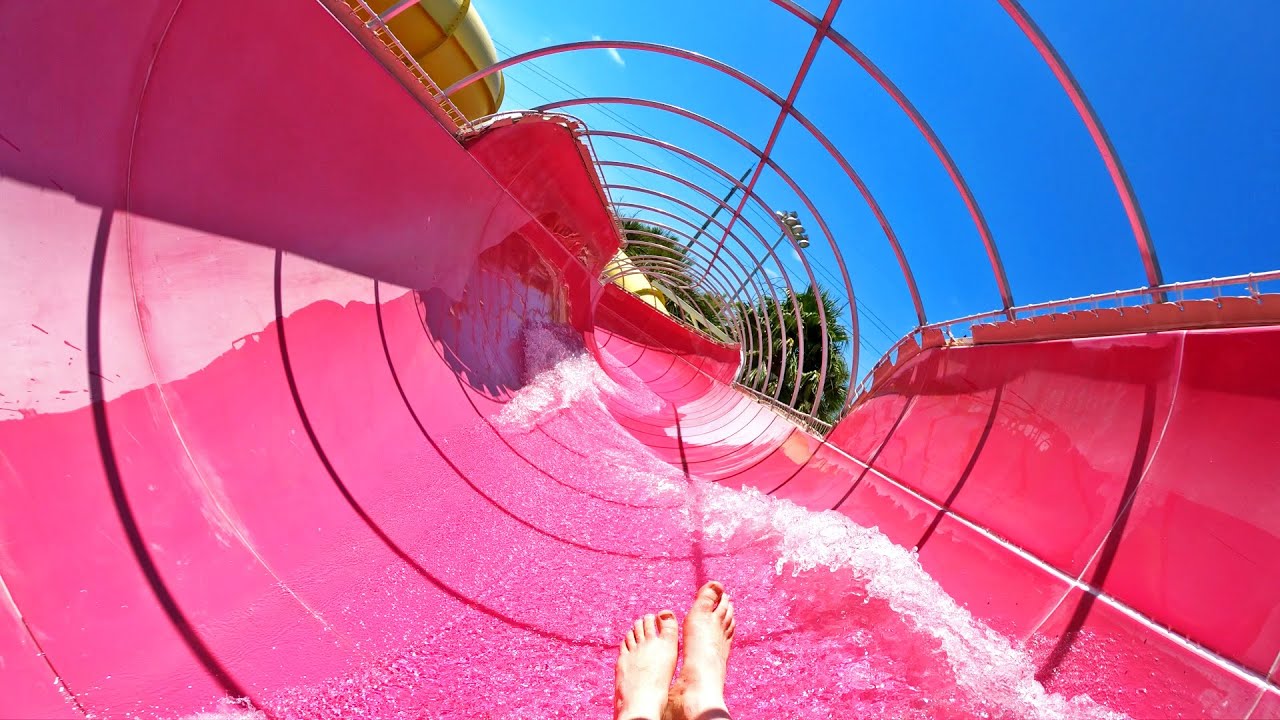 LOOPY LUGE | Convertible Water Slides at Schlitterbahn - YouTube