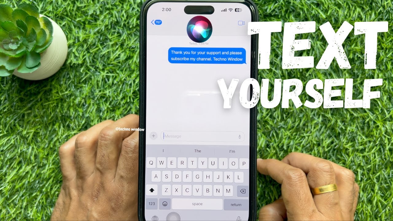 How to Text Yourself on iPhone - YouTube