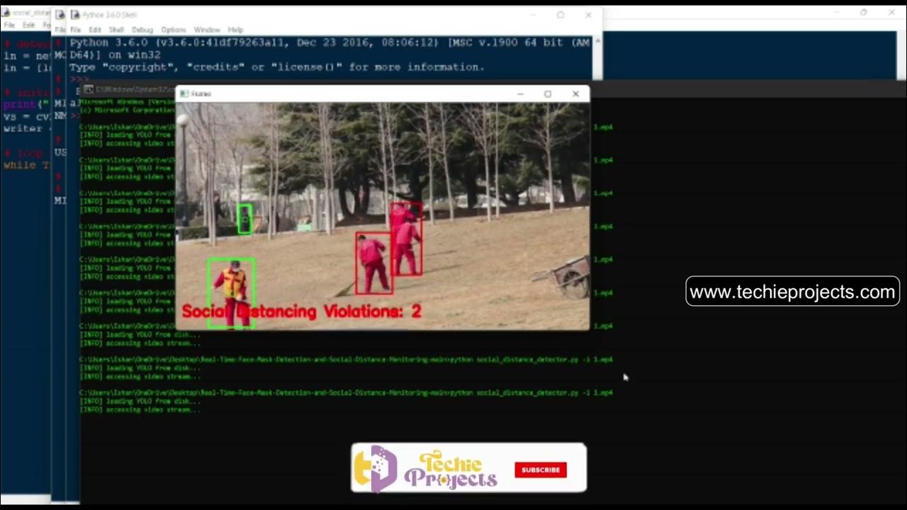 Social Distancing Detection Python Computer Vsion Projects Youtube