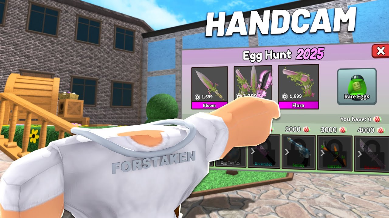 PLAYING THE MM2 EASTER UPDATE WITH HANDCAM!! - YouTube