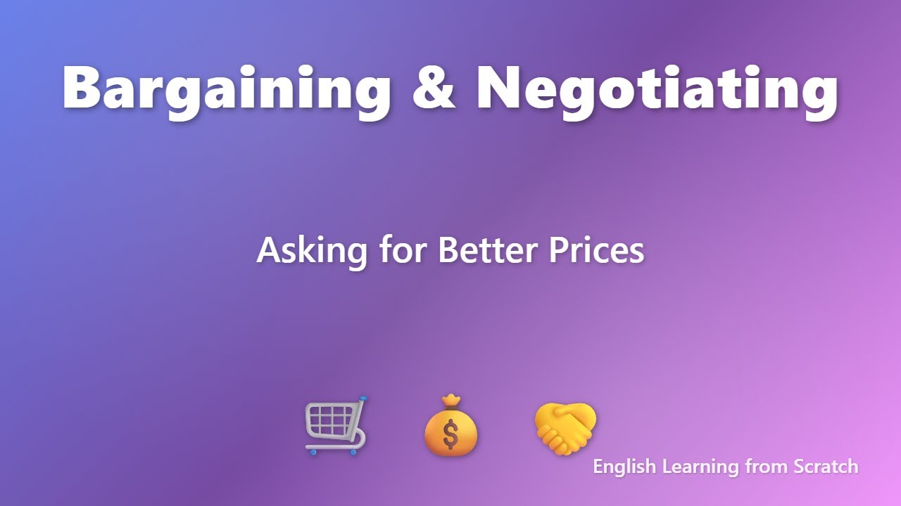 Bargaining in English: Ask for Better Prices 🛒💰 - YouTube