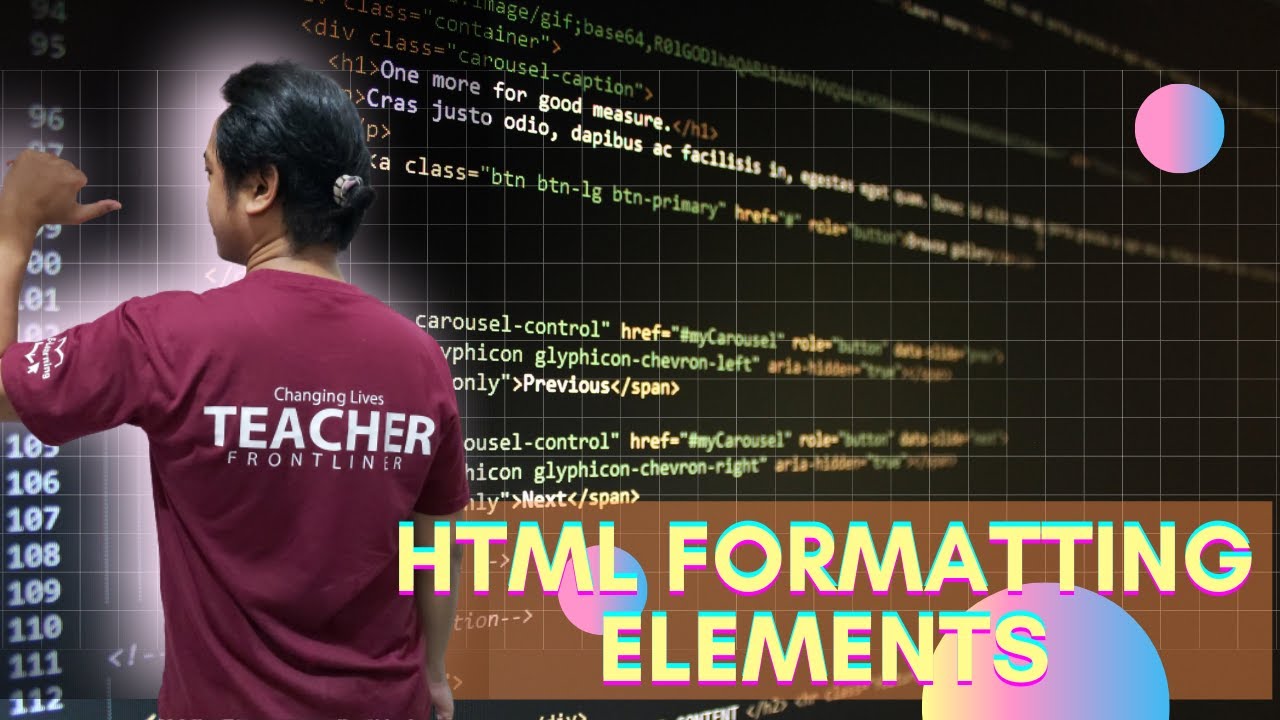 FORMATTING ELEMENT - TAGALOG TUTORIAL - YouTube