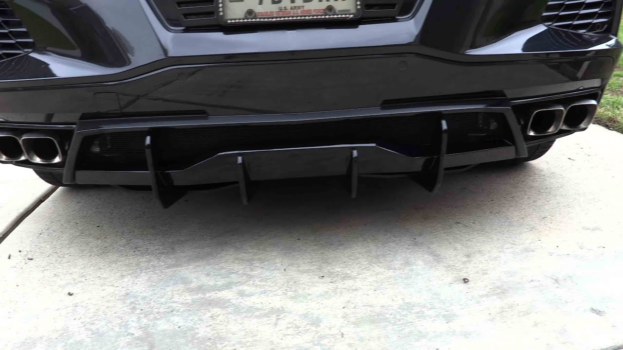 C8 Rear Diffuser INSTALL - YouTube