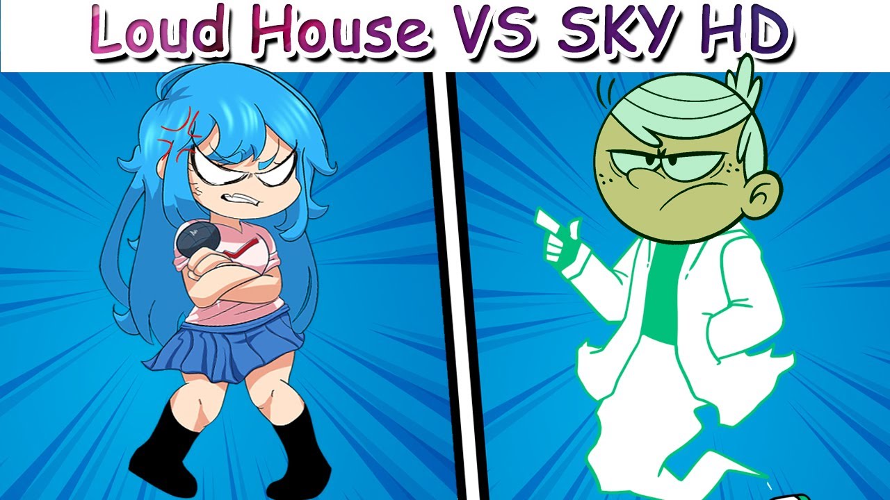 Friday Night Funkin' The Loud House GHOST VS SKY HD (funny Different ...