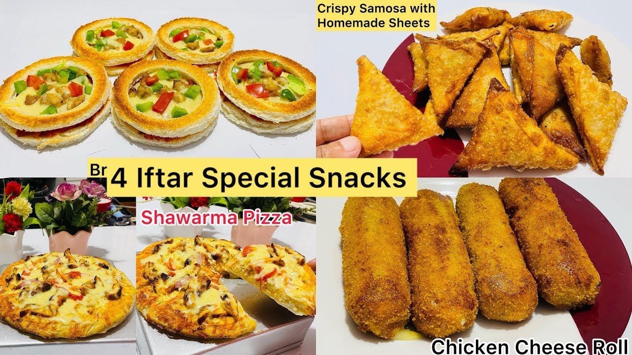 4 Ramadan Special Snacks Recipes |Homemade Samosa Sheet | Onion Samosa ...
