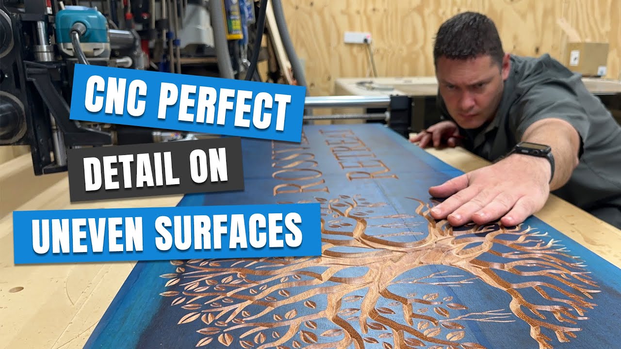 The Trick to Perfect CNC Details on Uneven Surfaces - YouTube