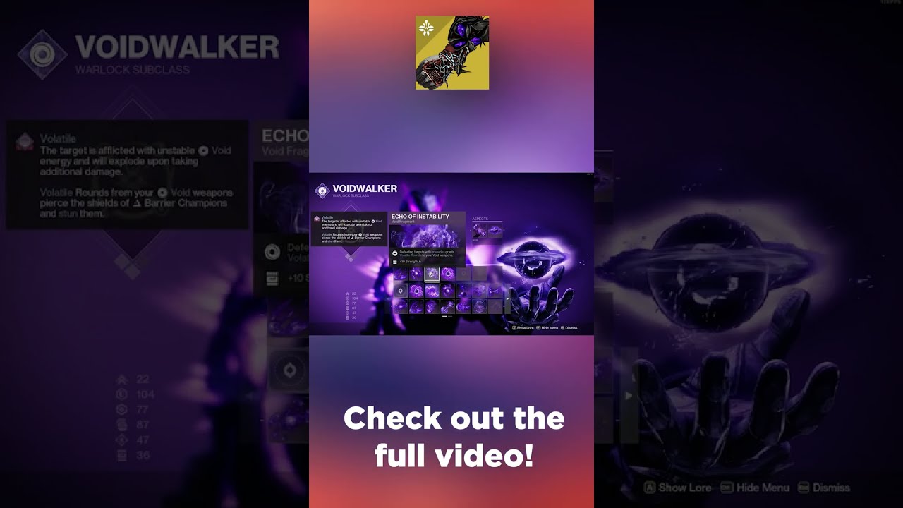 Destiny Warlock Emblem Purple