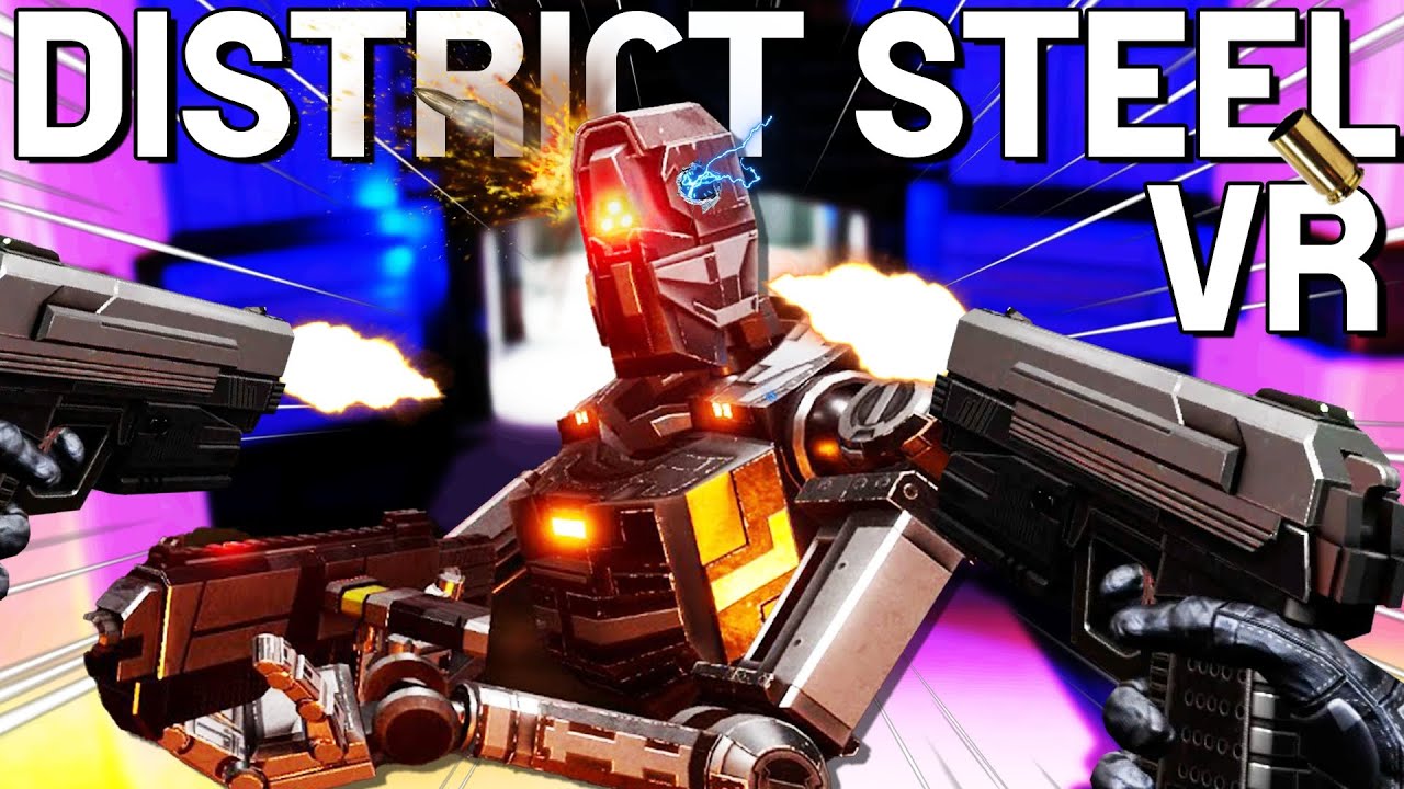 THIS NEW VR GAME IS INSANE! District Steel VR (Demo) Quest 2 Airlink ...