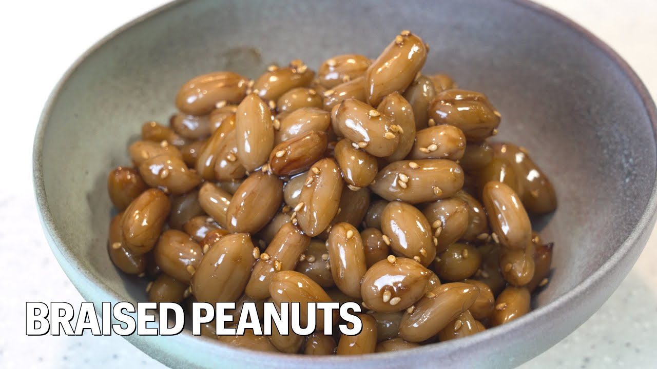Braised Peanuts, Korean Banchan - YouTube