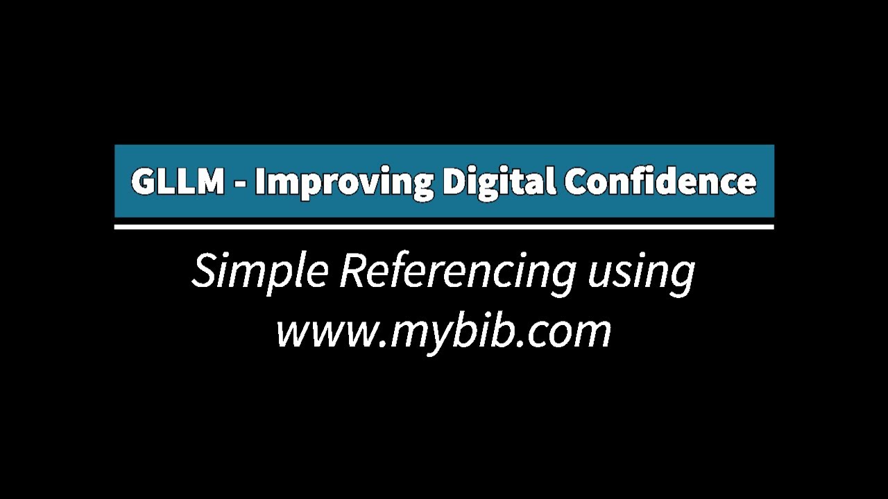Simple Referencing using mybib.com - English - YouTube