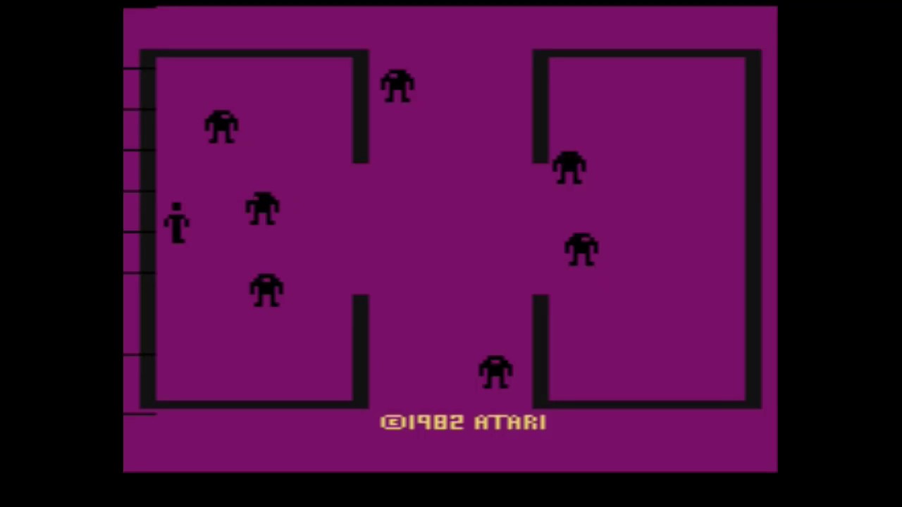 Berzerk: Game 1 (Atari 2600 Emulated) - YouTube
