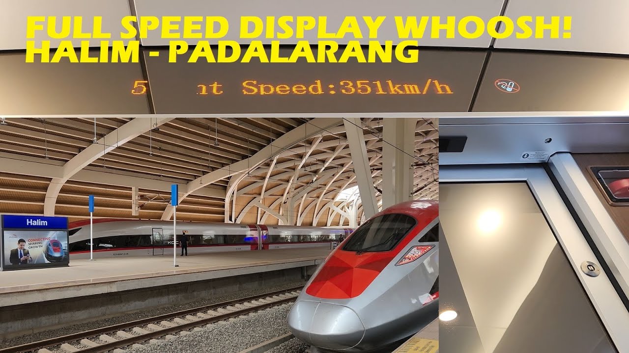 Full Current Speed Display of Whoosh High Speed Railway [HSR/Bullet ...