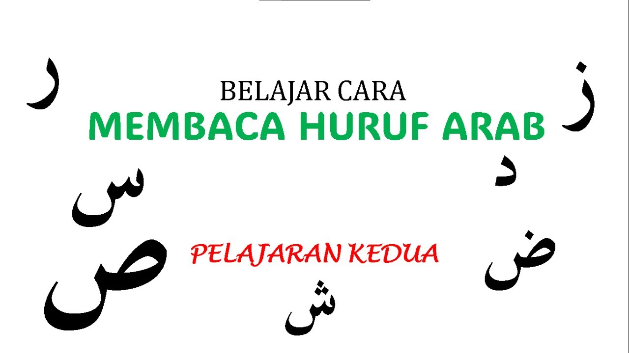 PANDUAN PRAKTIS: CARA BELAJAR HURF ARAB DENGAN MUDAH (BAGIAN 2 ...