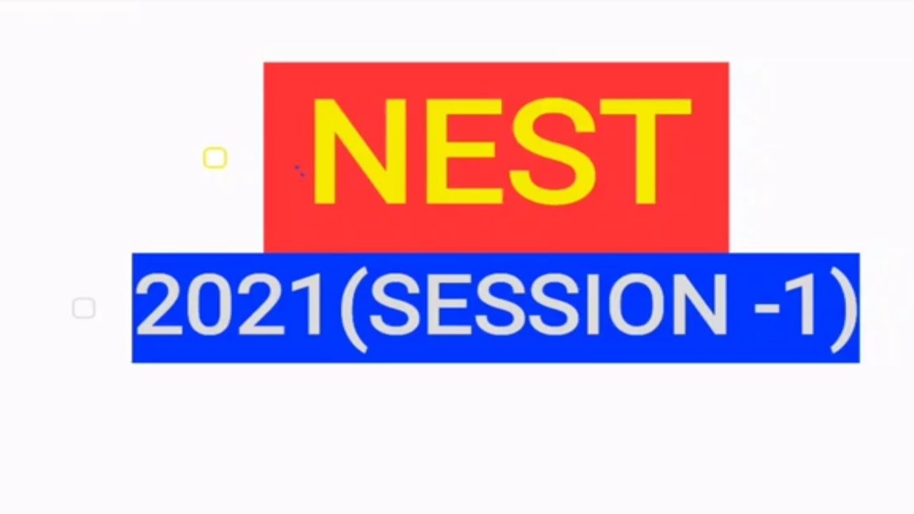 NEST | 2021 NEST PAPER SOLUTION | JEE MAINS SAMPLE Questions. - YouTube